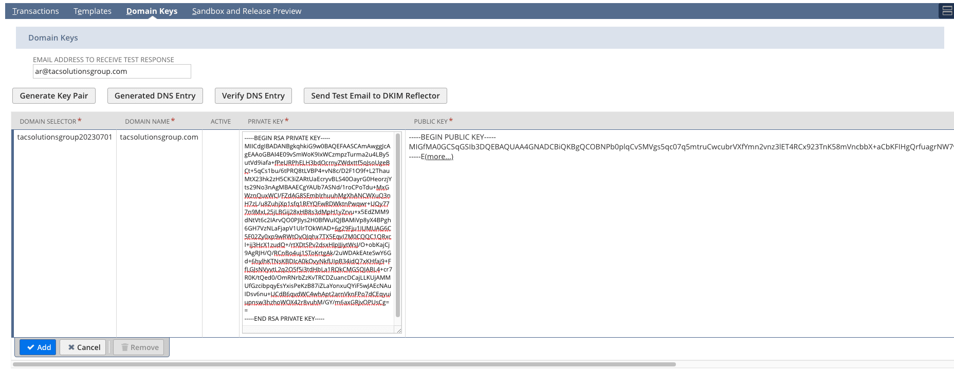 Boost Email Deliverability: How To Configure Domain Key/DKIM In NetSuite » TAC Solutions Group